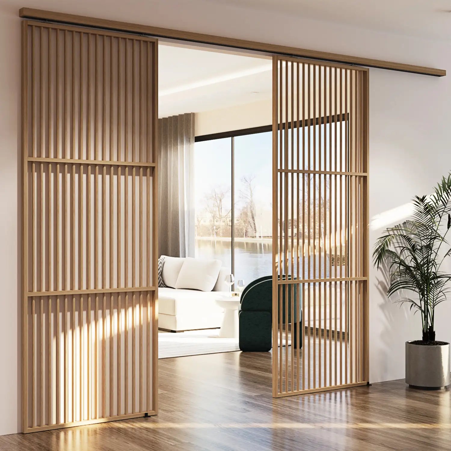 Bamboo Sliding Barn Door – CraftivaArt