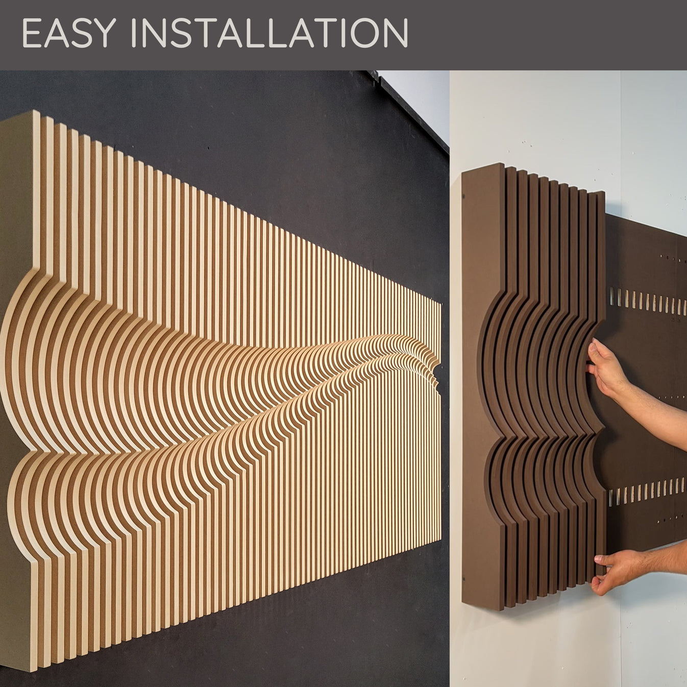 3D Wall Art Abstract Fluid Horizons Parametric – CraftivaArt