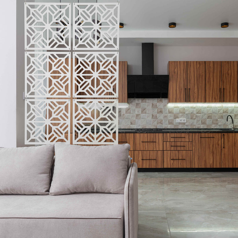 Hanging PVC Privacy Screens with Rings & Hooks