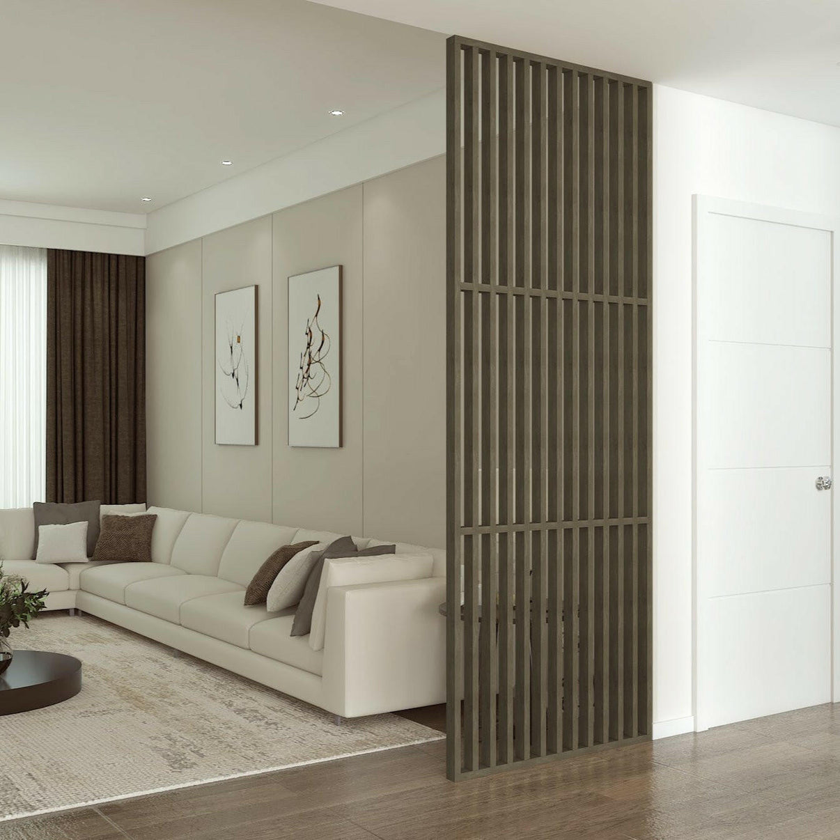 Customizable Slatted Partition Wall – CraftivaArt