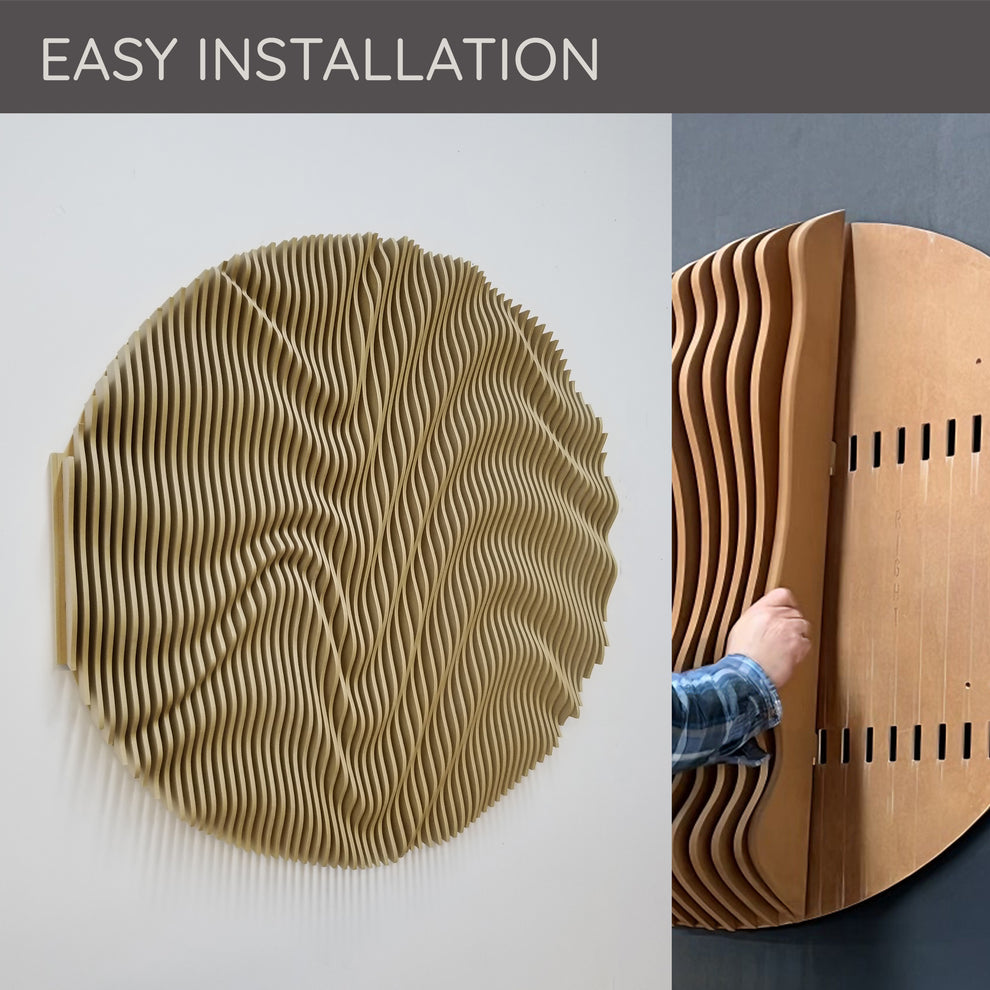 Anneau 3D Parametric Wall Art, Geometric 3D Art 1/4" – CraftivaArt