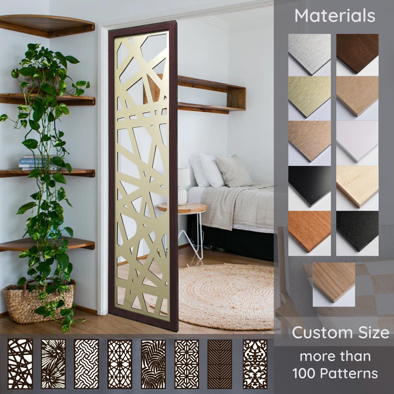 Gold Privacy Partition, Custom Privacy Panels