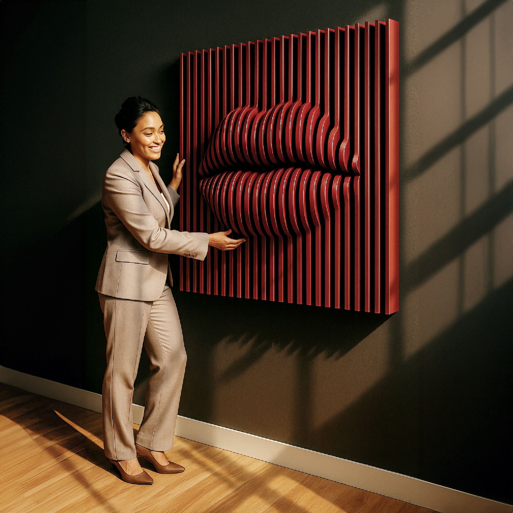 100 Parametric 3D Wood Wall Art and Panels