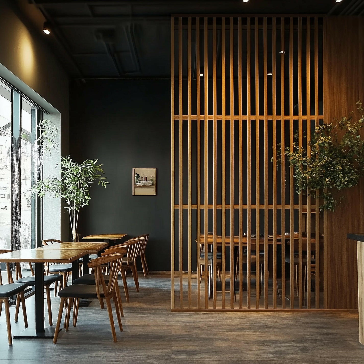 Customizable Slatted Partition Wall