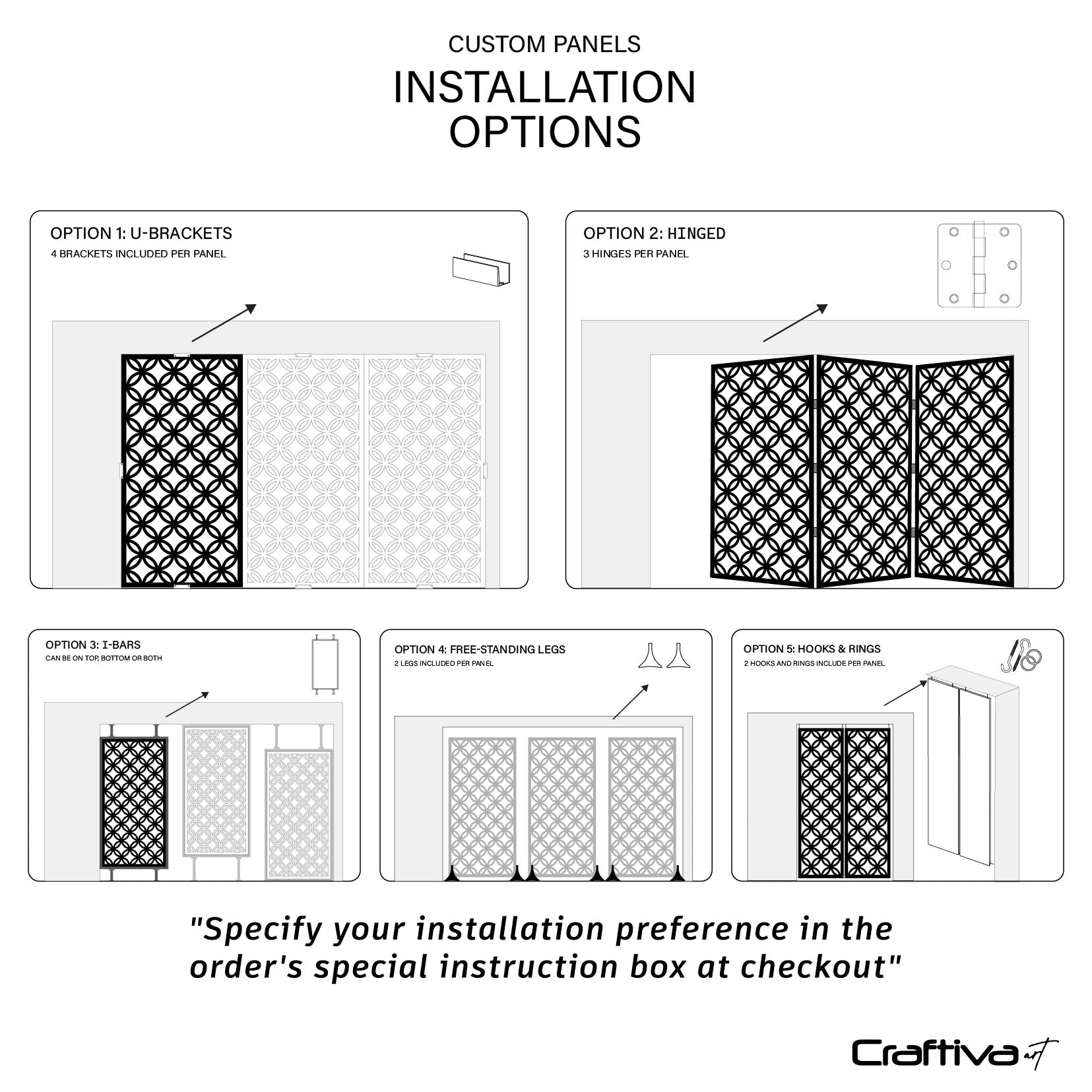 Silver Custom Panels & Dividers – CraftivaArt