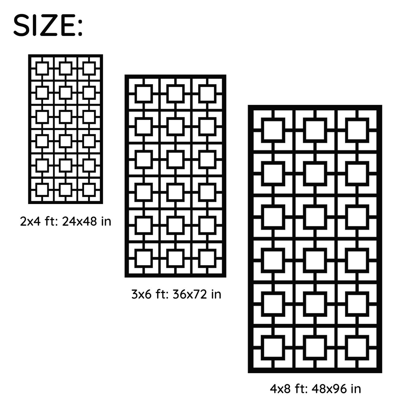 Fixed Size Outdoor Privacy Screen – CraftivaArt